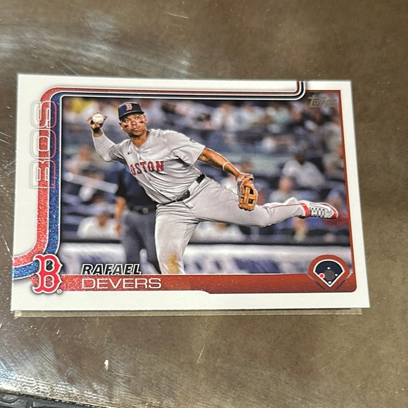 Topps | Accessories | Topps Baseball Card Red And Gray Design | Poshmark